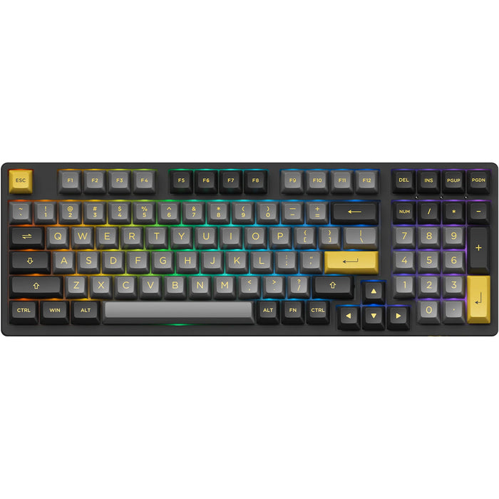 Akko 3098B Plus Black & Gold 96% RGB Wireless Mechanical Keyboard - Cr